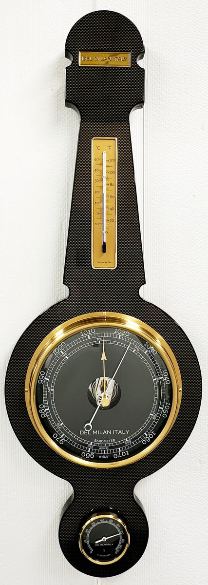 Del Milan Italy Wall Barometer, Thermometer & Hygrometer | Adelaide Clocks
