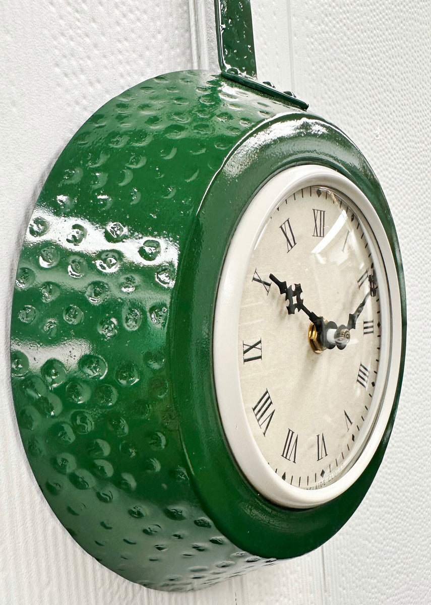 Vintage Kitchen Frying Pan Battery Wall Clock | Adelaide Clocks