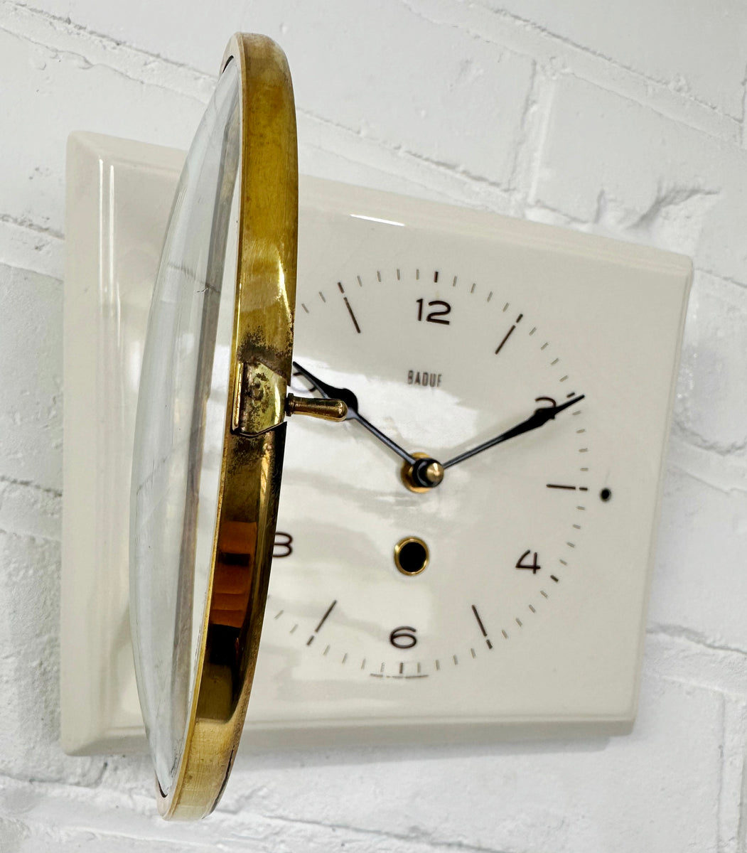 Vintage BADUF Ceramic Kitchen Wall Clock | Adelaide Clocks
