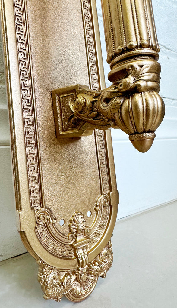 Antique Sargent & Co Gold Dragon Door Handle | Adelaide Clocks