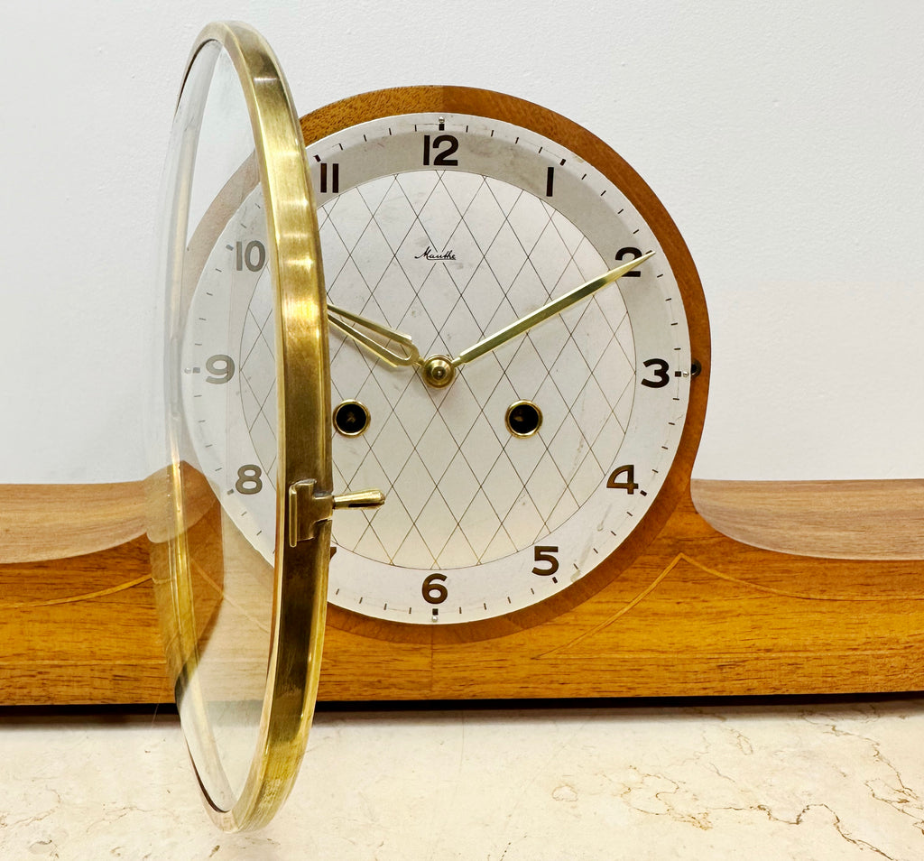 Vintage MAUTHE Retro BIM BAM Hammer Chime Mantle Clock | Adelaide Clocks