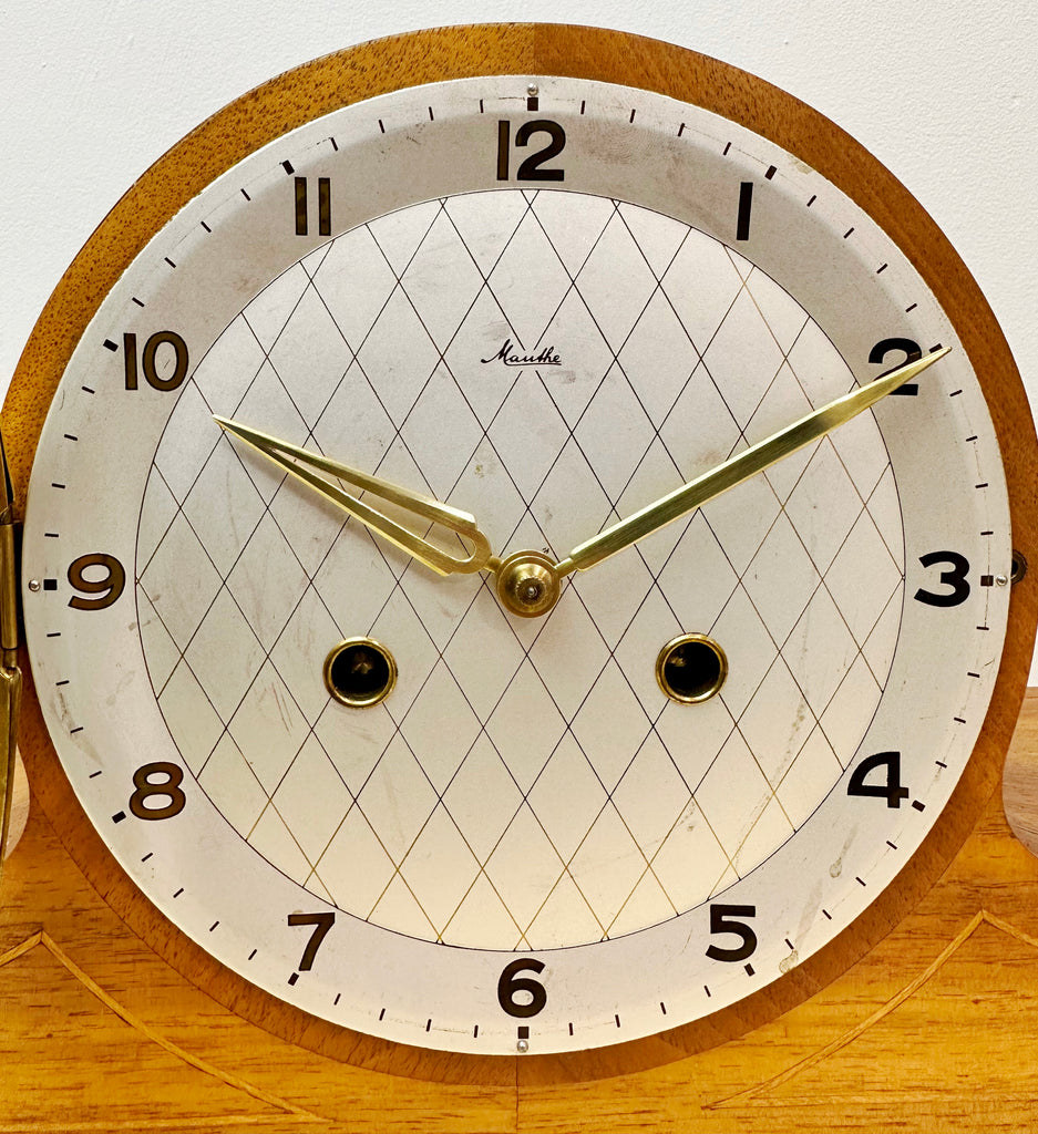 Vintage MAUTHE Retro BIM BAM Hammer Chime Mantle Clock | Adelaide Clocks