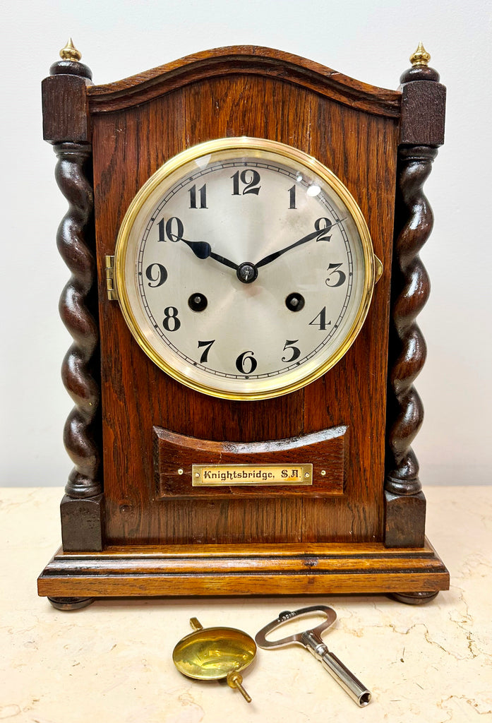 Antique Knightsbridge S.A. Hammer on Coil Chime Mantel Clock | Adelaide ...