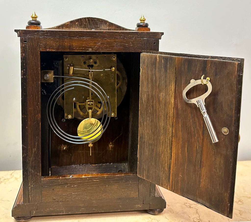 Antique Knightsbridge S.A. Hammer on Coil Chime Mantel Clock | Adelaide ...