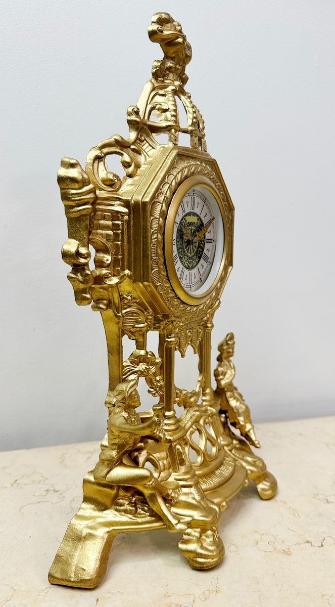 Vintage Original Figural GERMAN Wind-up Mantel Clock | Adelaide Clocks