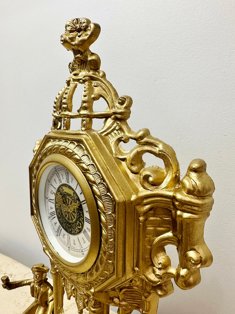 Vintage Original Figural GERMAN Wind-up Mantel Clock | Adelaide Clocks