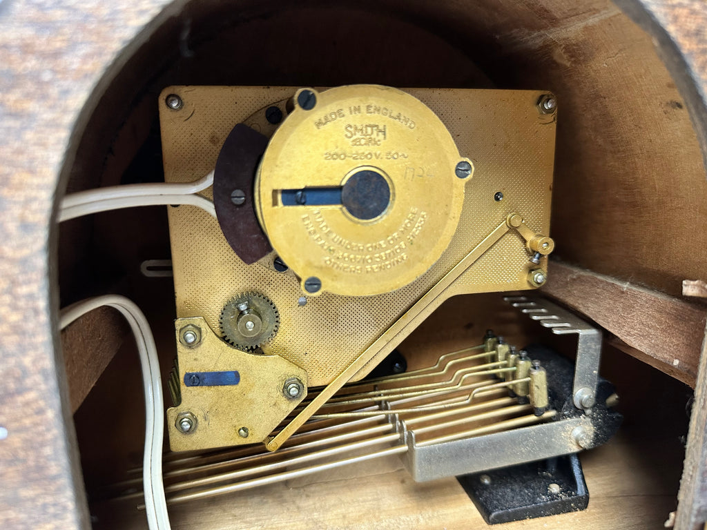 Vintage SMITH SECTRIC Electric WESTMINSTER Chime Mantel Clock ...