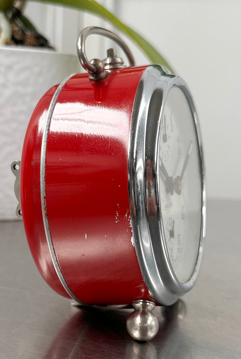 Vintage ENICAR Swiss Made Alarm Desk Clock | Adelaide Clocks
