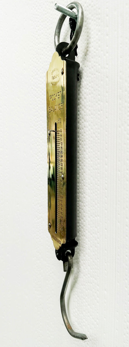 Original Vintage REBURE German Pocket Balance Wall Scale | Adelaide Clocks