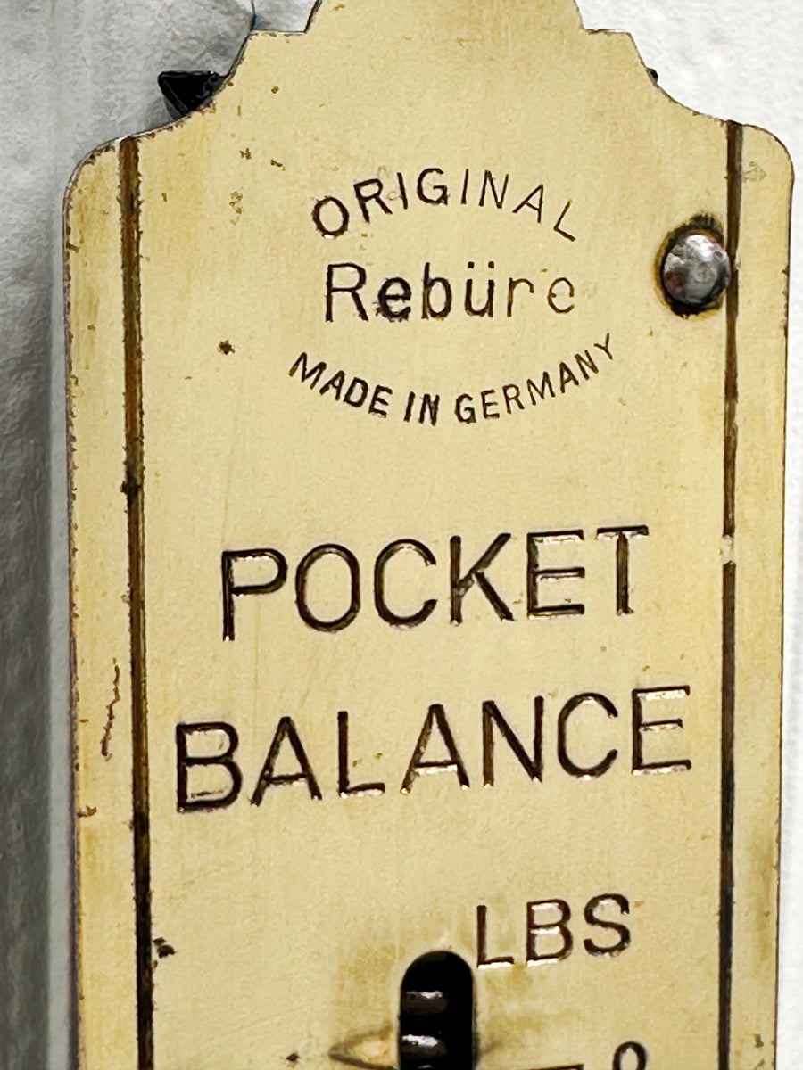 Original Vintage REBURE German Pocket Balance Wall Scale | Adelaide Clocks