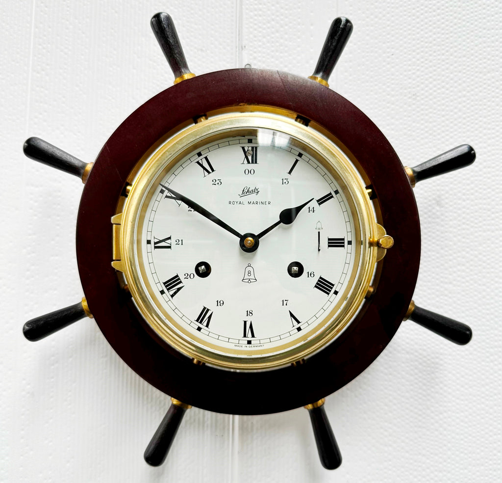Vintage Schatz Royal Mariner Ships Bell Strike Wall Clock | Adelaide Clocks