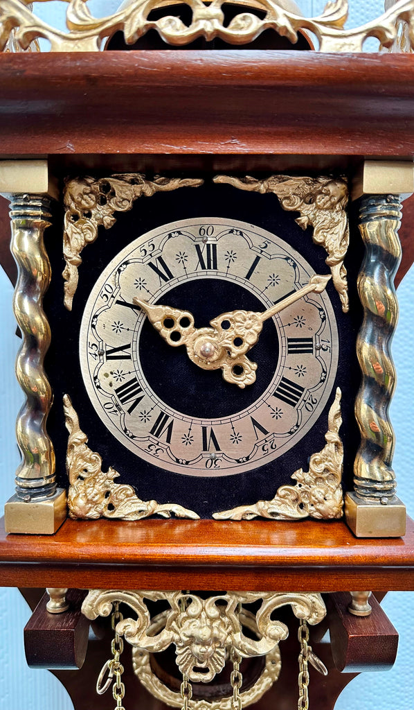 Vintage Dutch FHS Atlas Wall Pendulum Top Bell Chime Clock | Adelaide ...