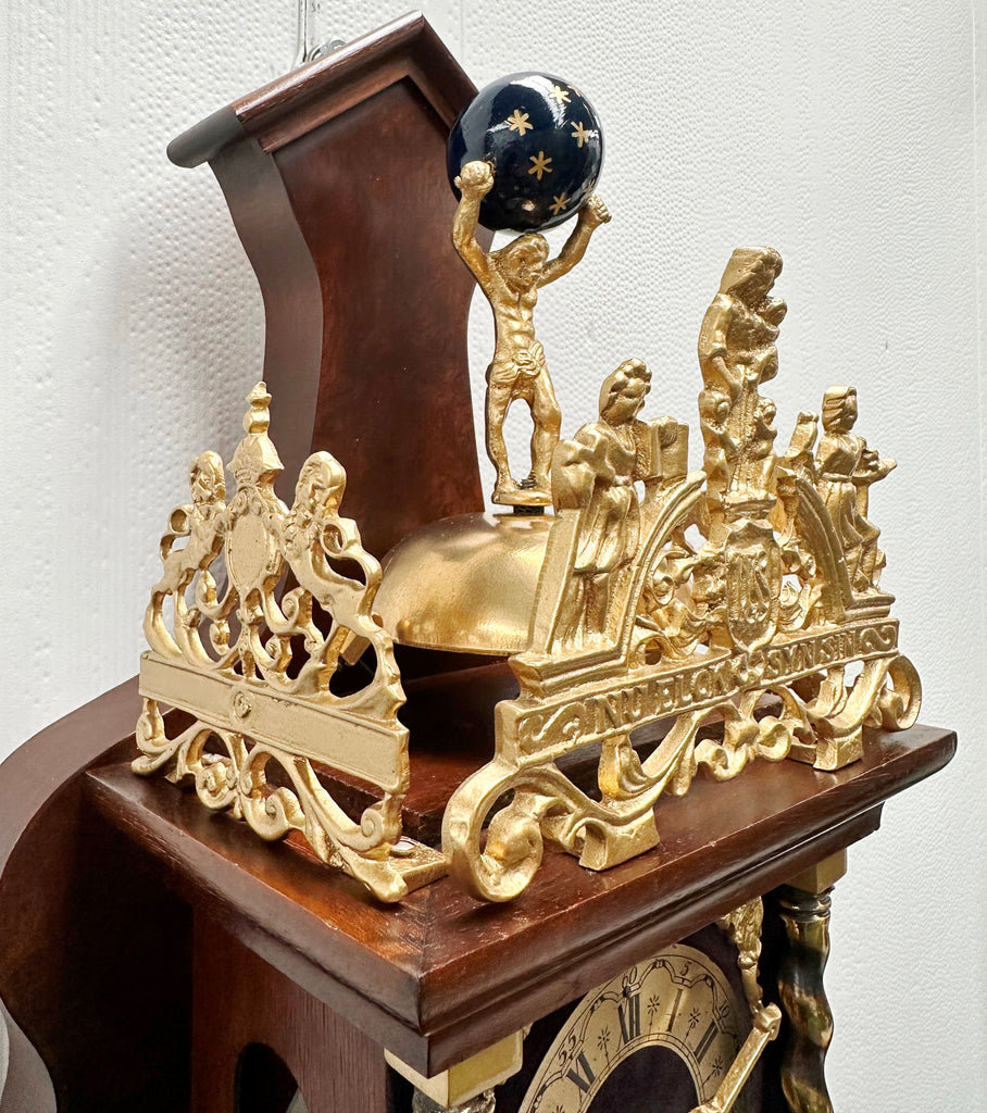 Vintage Dutch FHS Atlas Wall Pendulum Top Bell Chime Clock | Adelaide ...