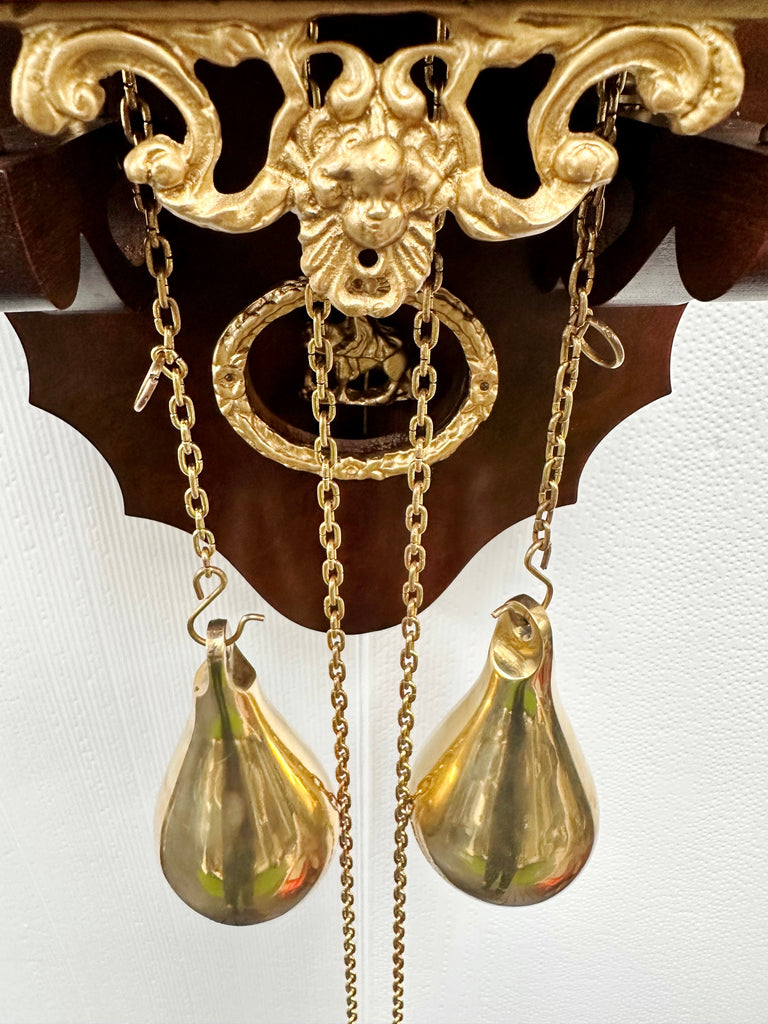 Vintage Dutch FHS Atlas Wall Pendulum Top Bell Chime Clock | Adelaide ...