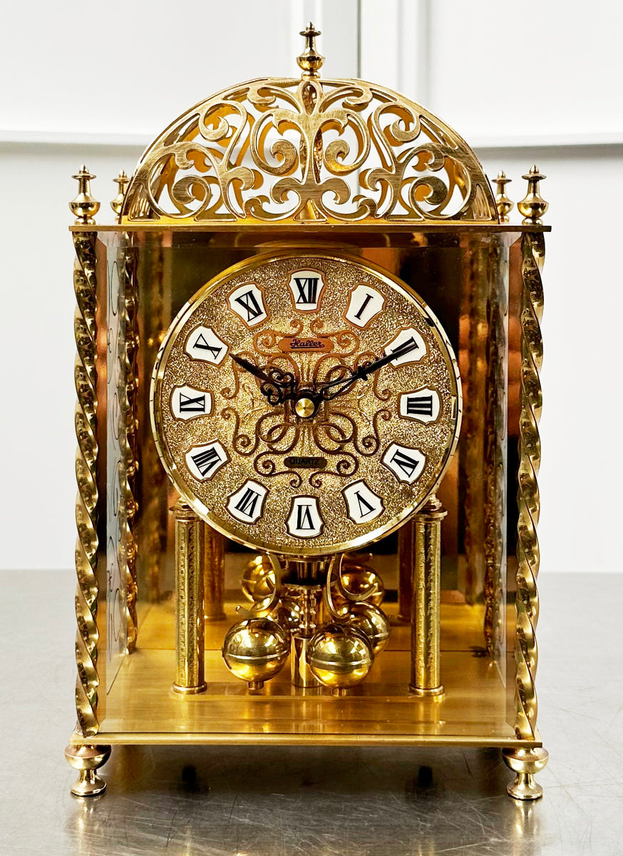 Vintage Haller Quartz Pendulum Mantel Clock | Adelaide Clocks