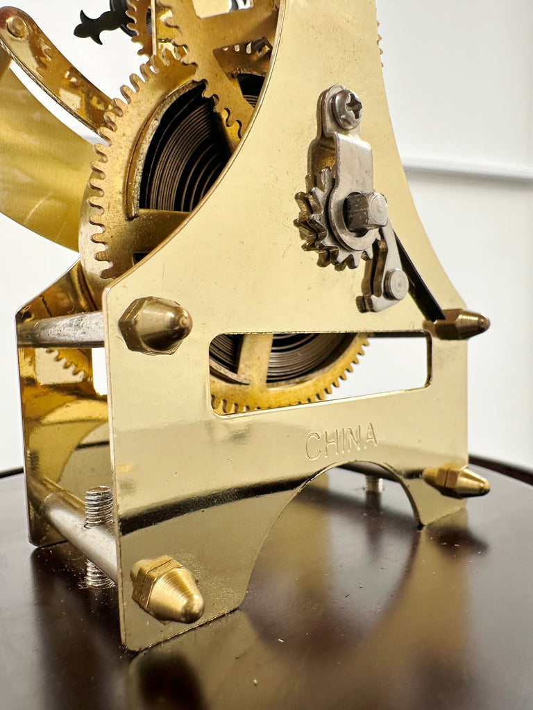 Vintage Skeleton Pendulum Bell Strike Mantel Clock | Adelaide Clocks