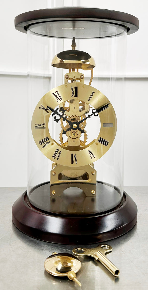 Vintage Skeleton Pendulum Bell Strike Mantel Clock | Adelaide Clocks