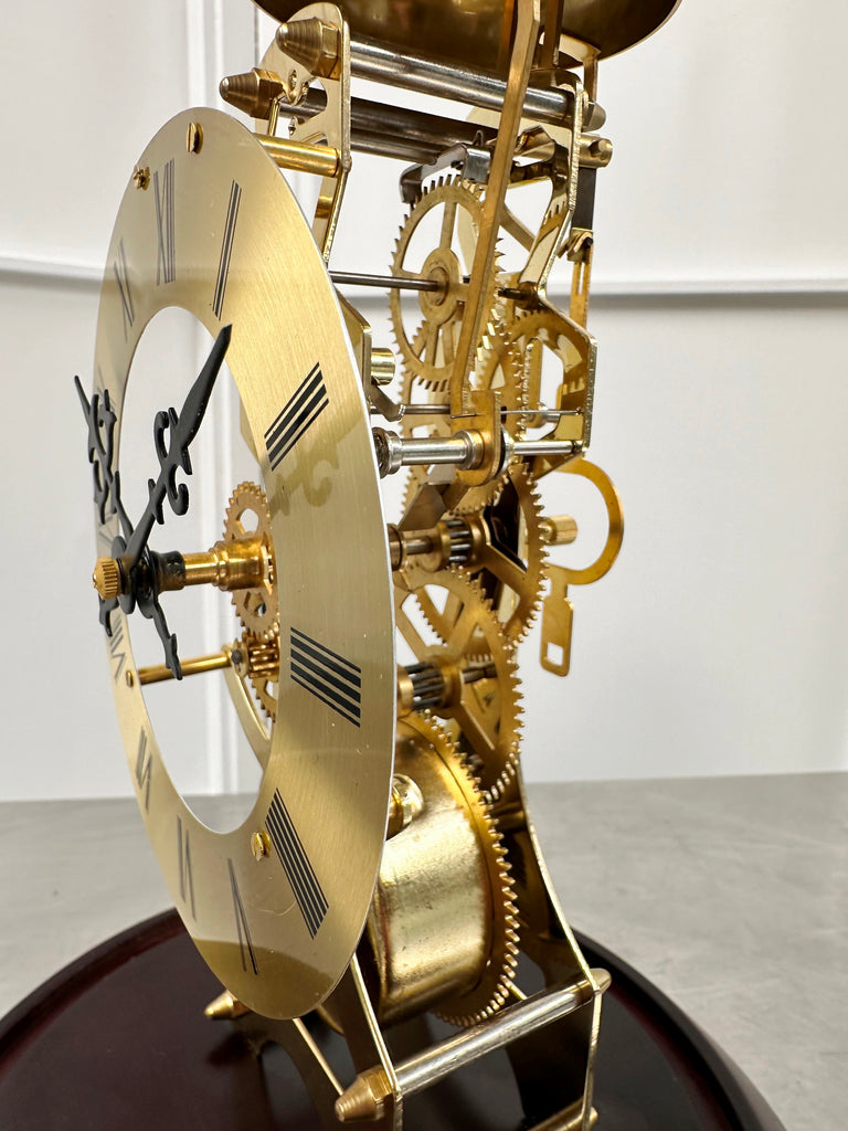 Vintage Skeleton Pendulum Bell Strike Mantel Clock | Adelaide Clocks