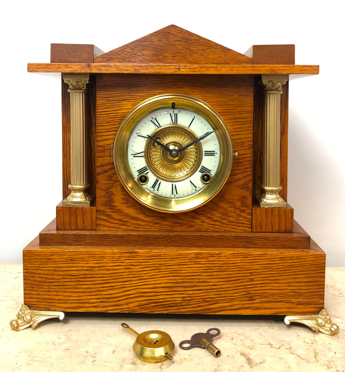 Antique ANSONIA New York Chime Mantel Clock | Adelaide Clocks