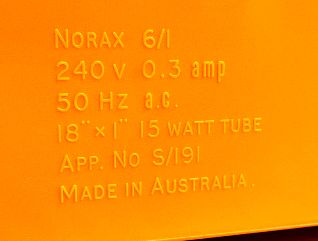 Vintage NORAX Retro Orange Gooseneck Desk Table Lamp | Adelaide Clocks