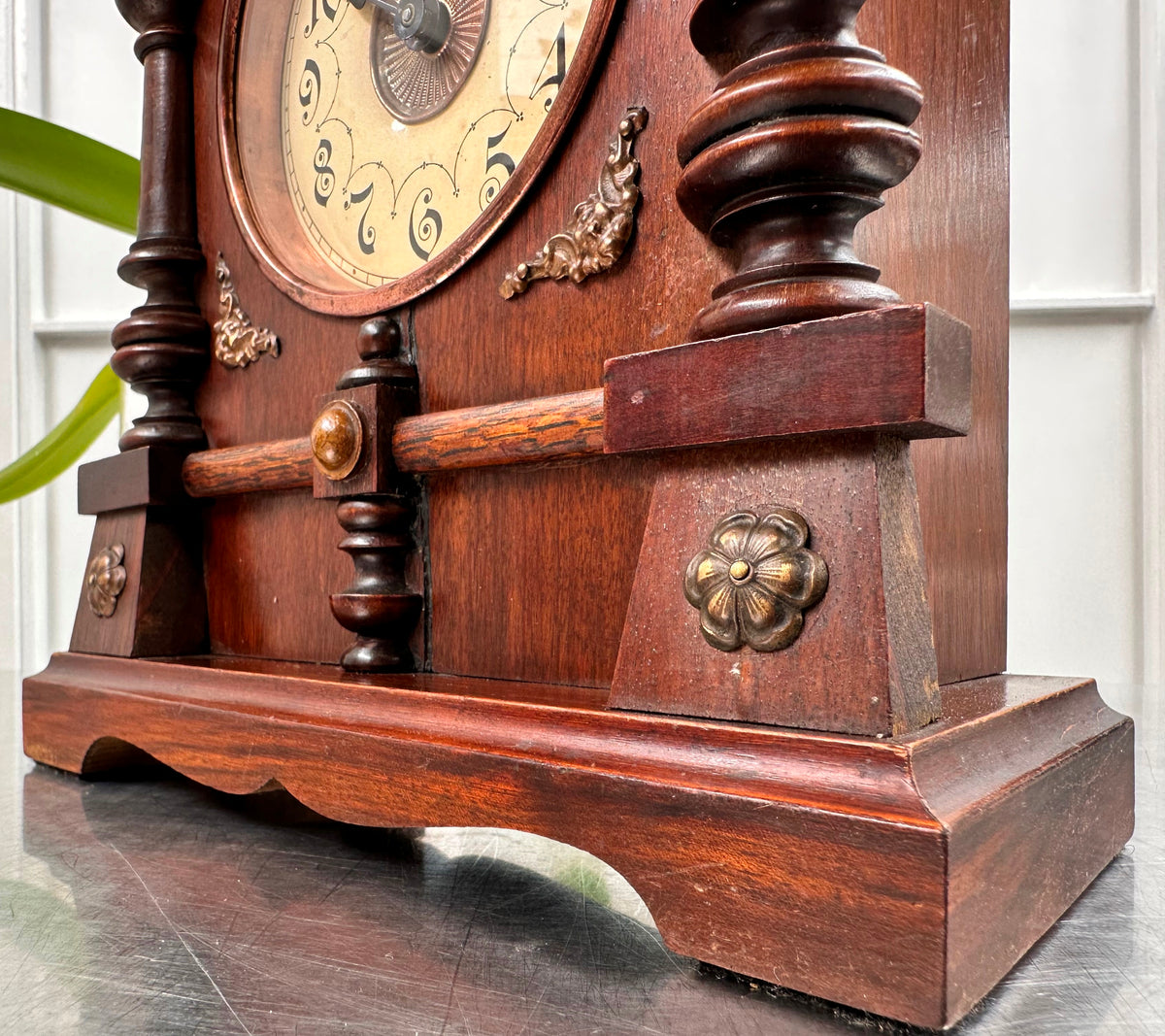 Antique Baduf Bell Strike Steeple Mantel Clock | Adelaide Clocks