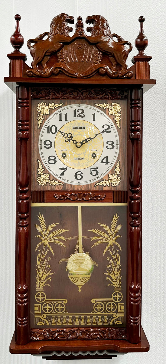 Vintage Golden Bim Bam Battery Wall Clock | Adelaide Clocks
