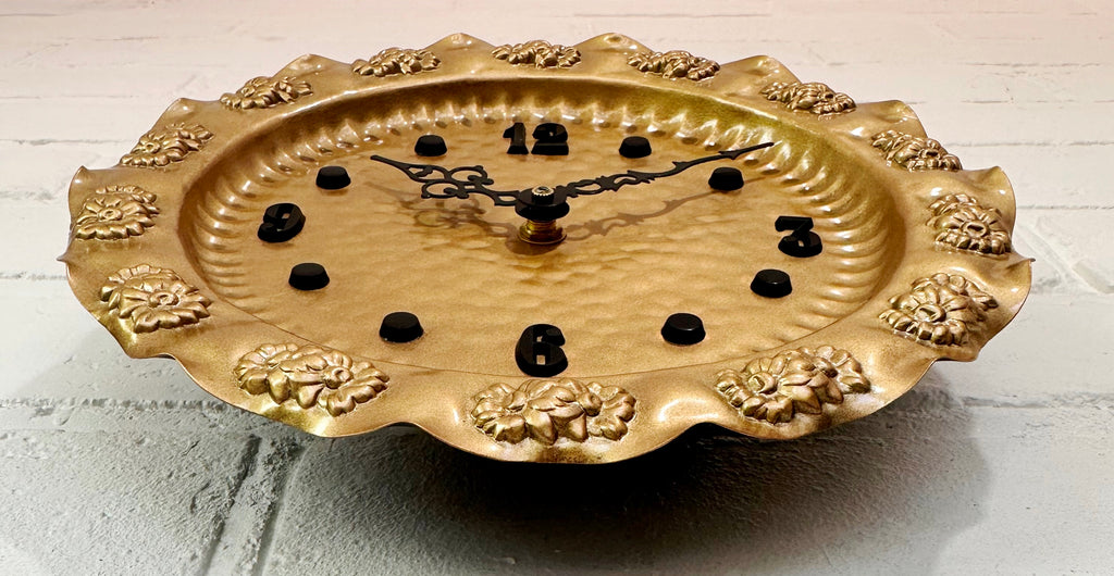 Vintage SOLID Copper Gold Battery Wall Clock | Adelaide Clocks