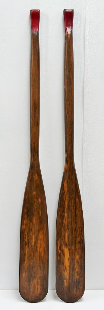 Vintage Wooden Paddle Canoe Boat Row Oars | Adelaide Clocks