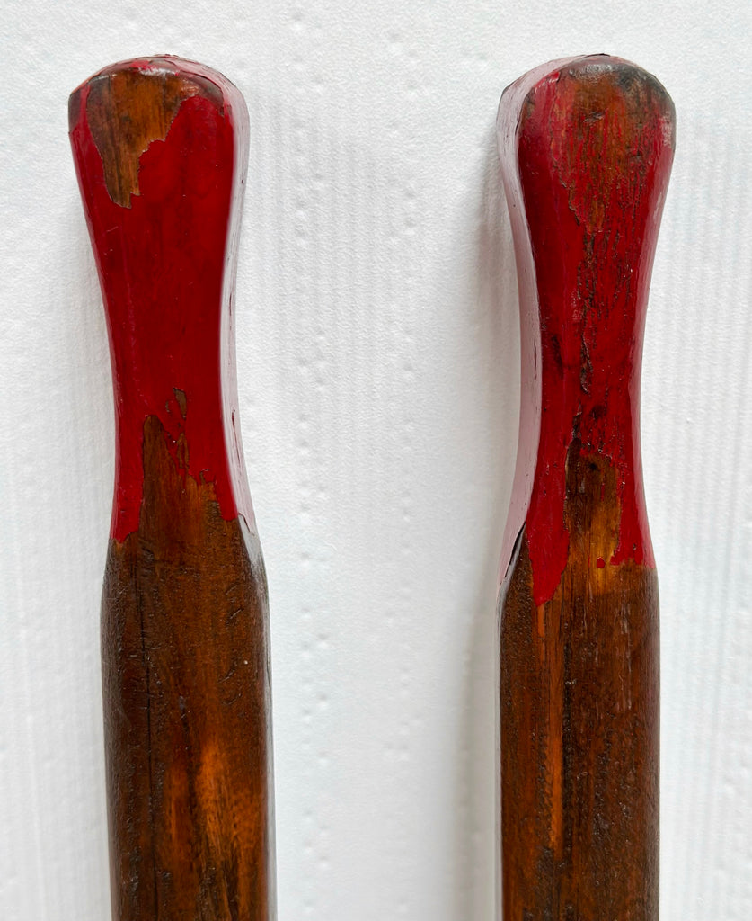 Vintage Wooden Paddle Canoe Boat Row Oars | Adelaide Clocks