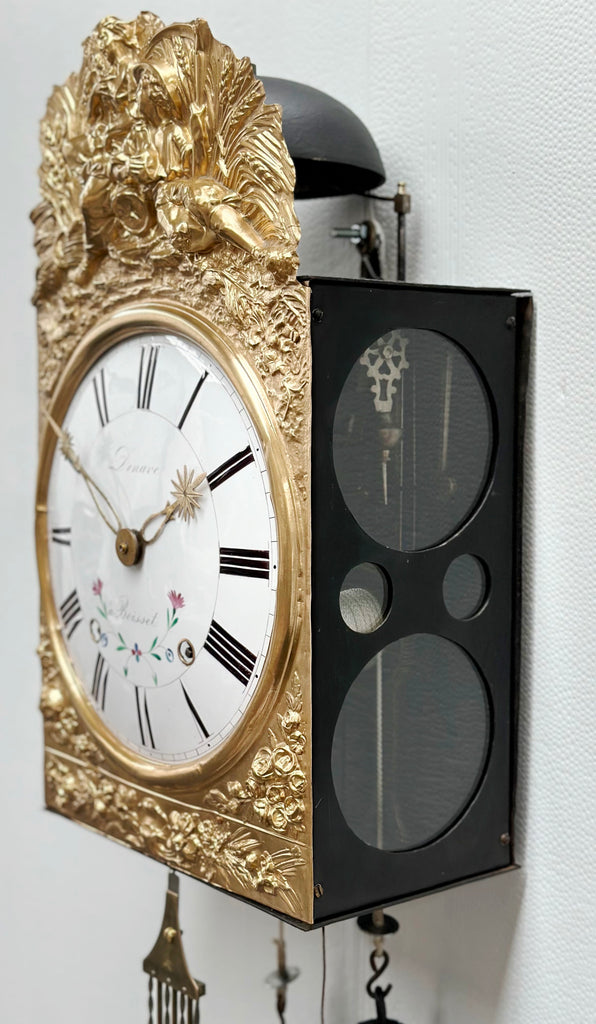 Antique Comtoise / Morbier French Top Bell Wall Clock | Adelaide Clocks