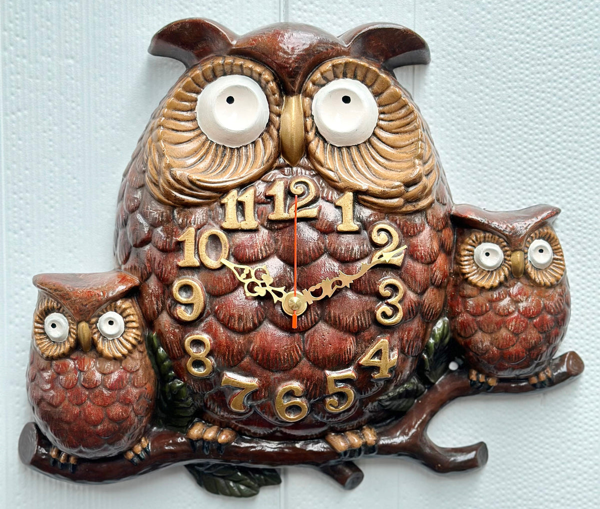 Vintage JUNGHANS Ceramic Arnels OWL Quartz Kitchen Wall Clock ...