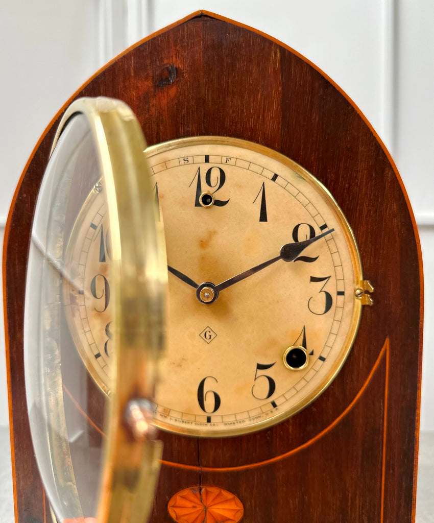 Antique Gilbert Beehive Hammer Strike Mantel Clock | Adelaide Clocks