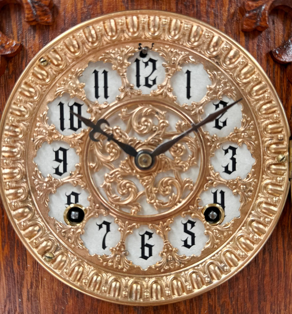 Antique Ansonia SENECA Hammer on Coil Chime Mantel Clock | Adelaide Clocks