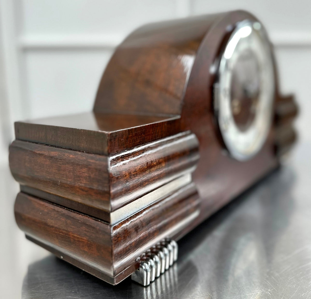 Vintage Art Deco FHS German Hammer on Coil Strike Mantel Clock ...