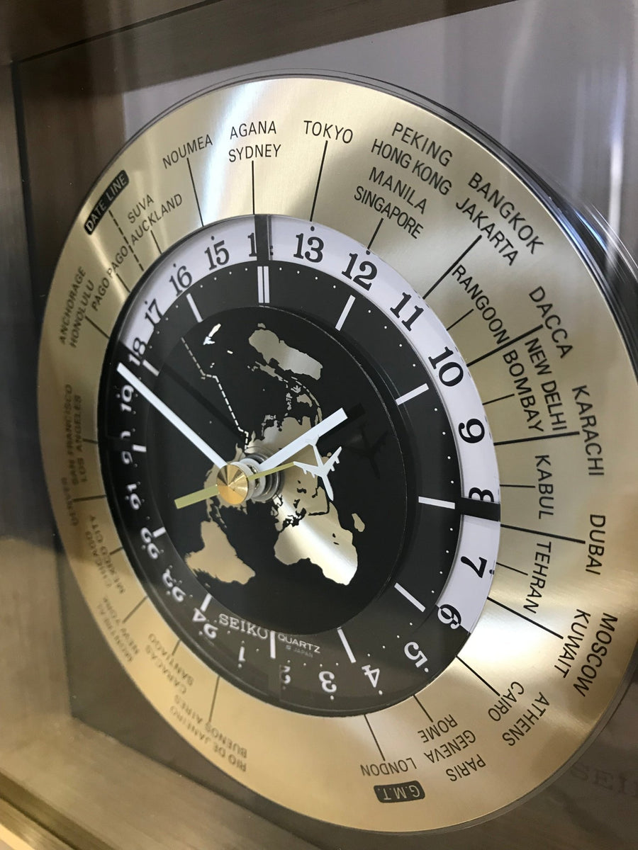 Vintage Global World Mantel Clock | Adelaide Clocks