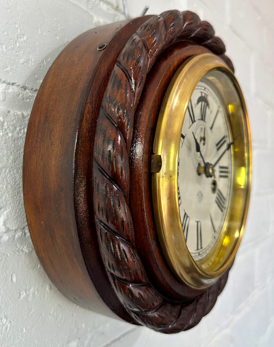 Antique Ansonia Cable Lever Wall Clock | Adelaide Clocks