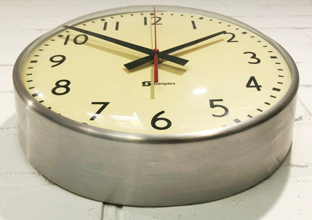 Vintage SIMPLEX Battery Wall School Clock | Adelaide Clocks