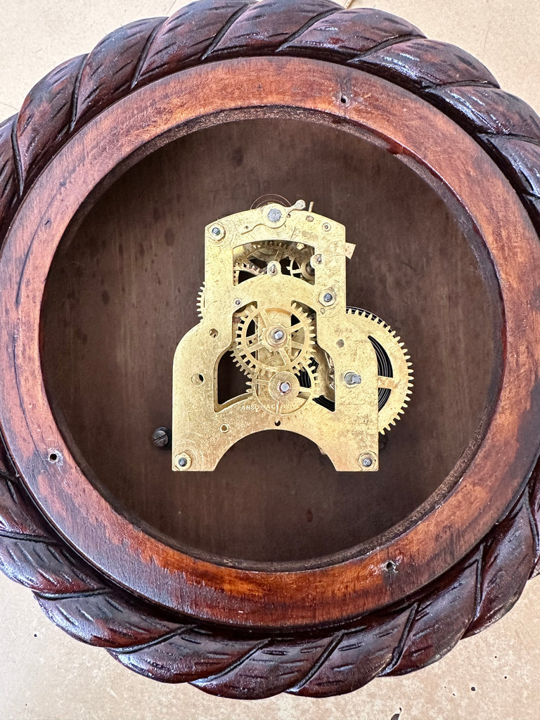 Antique Ansonia Cable Lever Wall Clock | Adelaide Clocks