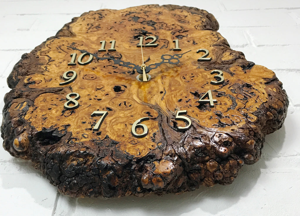 Tasmanian Oak Burl Wall Clock | Adelaide Clocks