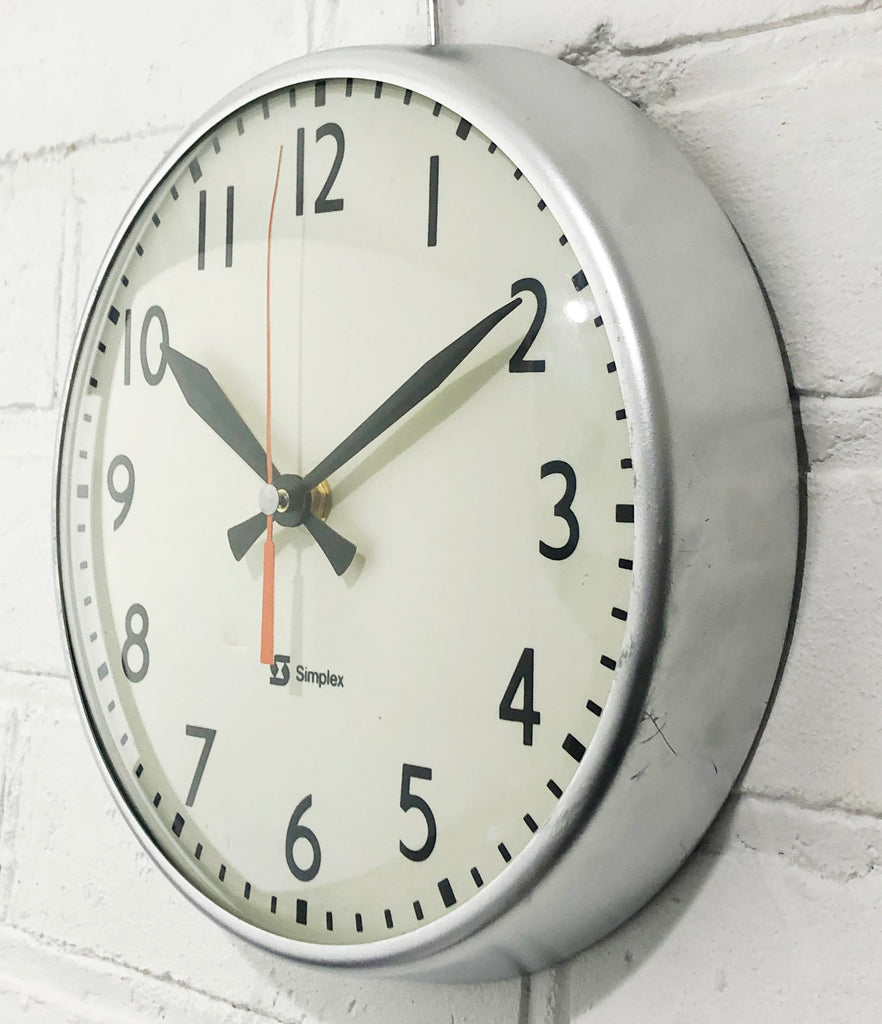Vintage SIMPLEX Battery Wall School Clock | Adelaide Clocks