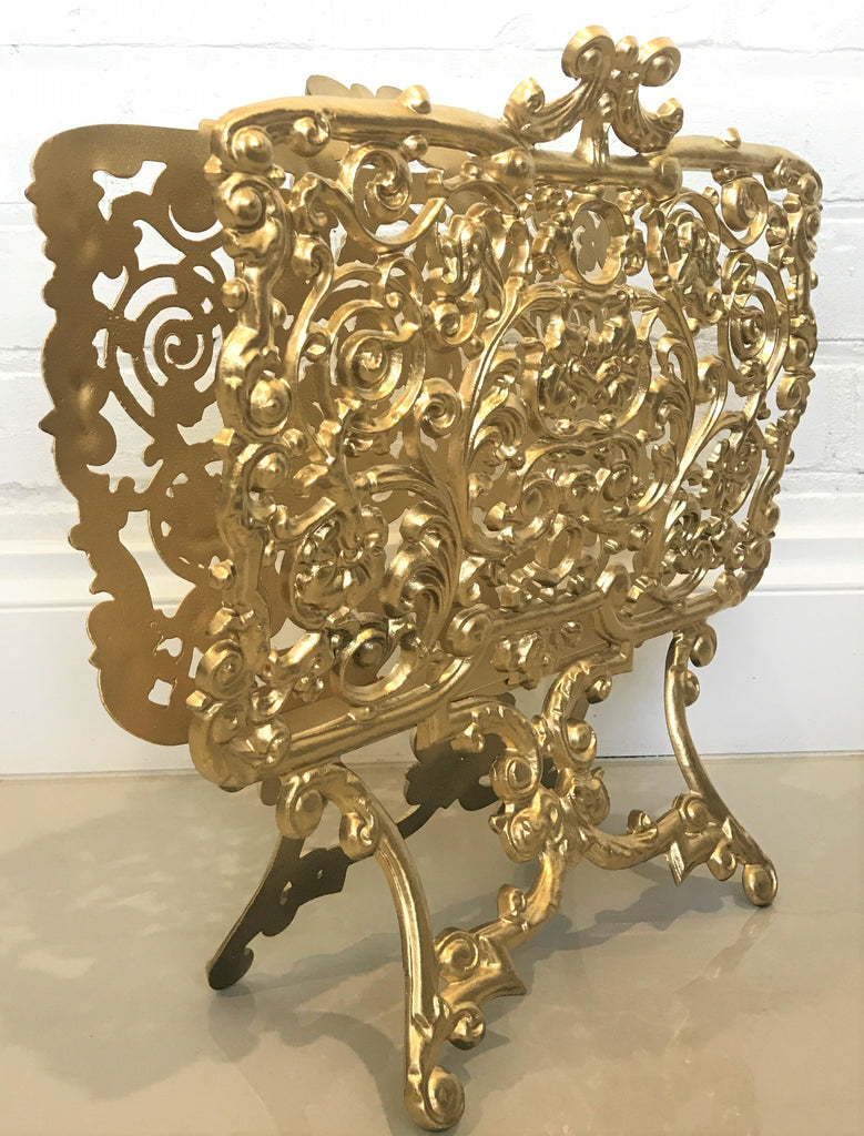 Vintage Ornate Magazine Rack | Adelaide Clocks