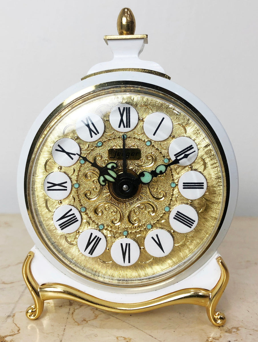 Vintage JERGER German Alarm Desk Clock | Adelaide Clocks