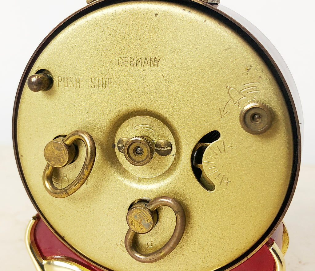 Vintage JERGER German Alarm Desk Clock | Adelaide Clocks