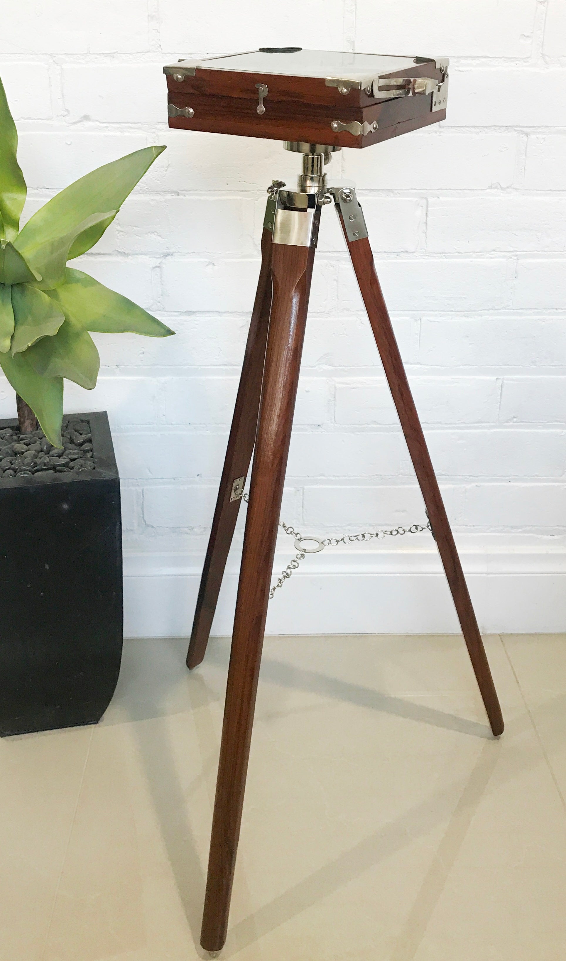Vintage Folding Camera on Tripod Stand | Adelaide Clocks