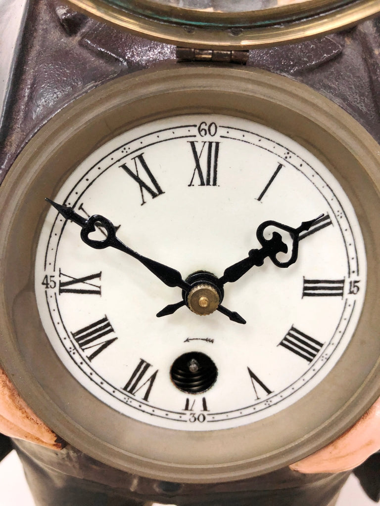 Vintage Bradley & Hubbard Cast Iron Mantel Clock | Adelaide Clocks