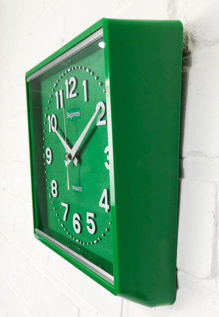 Vintage Original Green SUPREME Quartz Wall Clock | Adelaide Clocks