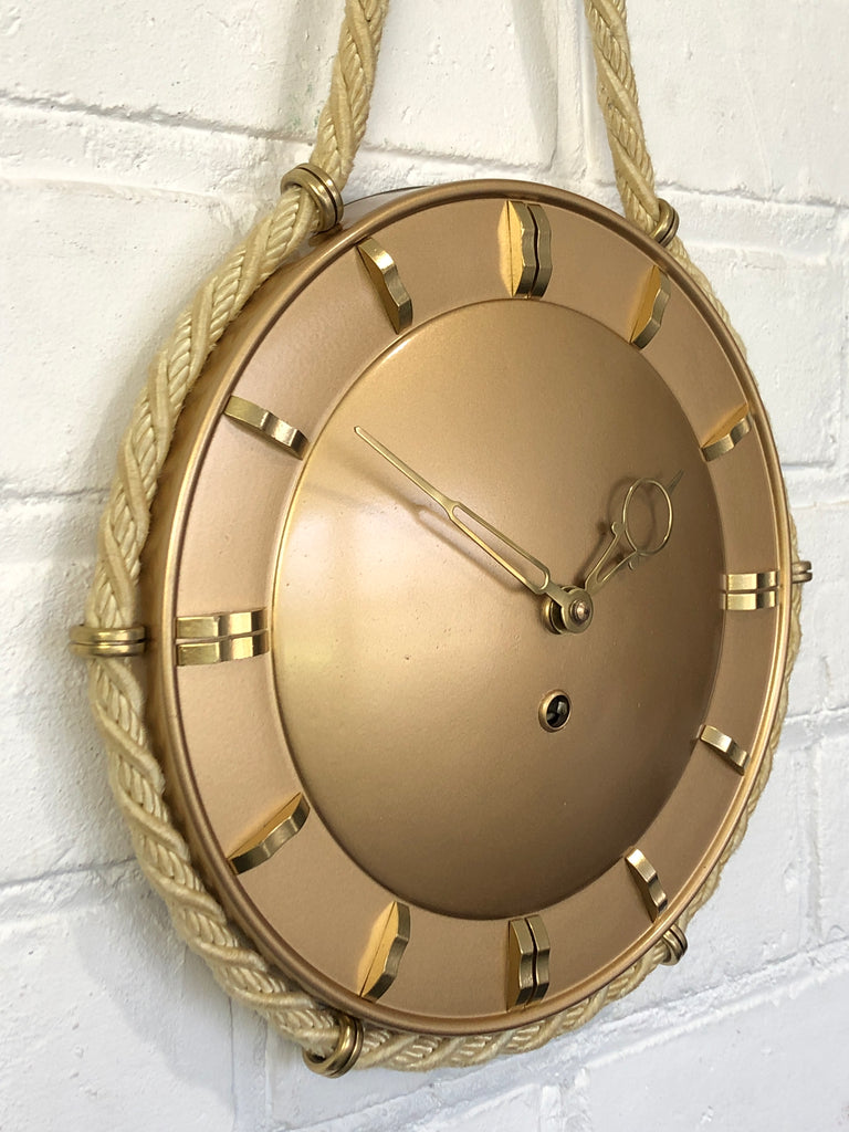 Vintage SCHATZ Maritime Ship Rope Wall Clock | Adelaide Clocks
