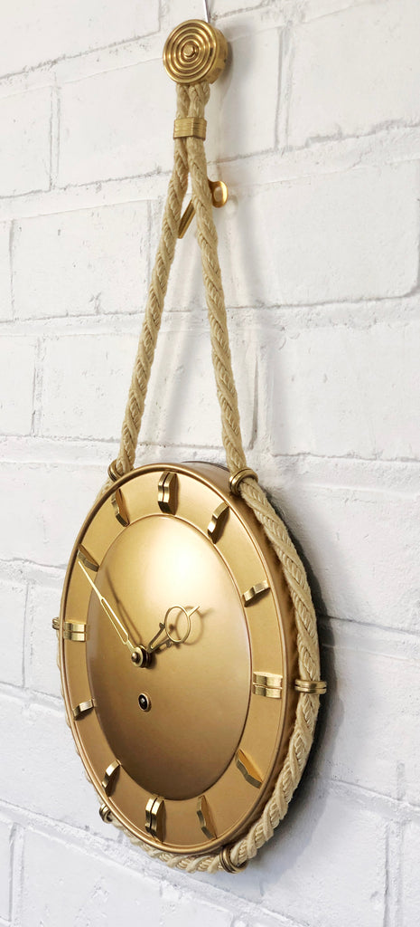 Vintage SCHATZ Maritime Ship Rope Wall Clock | Adelaide Clocks