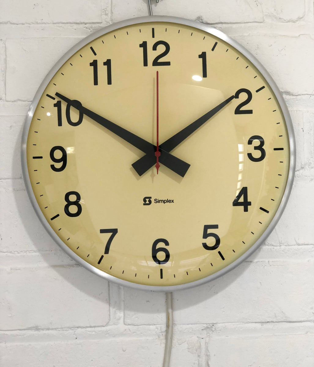 Vintage SIMPLEX Electric Wall School Clock | Adelaide Clocks