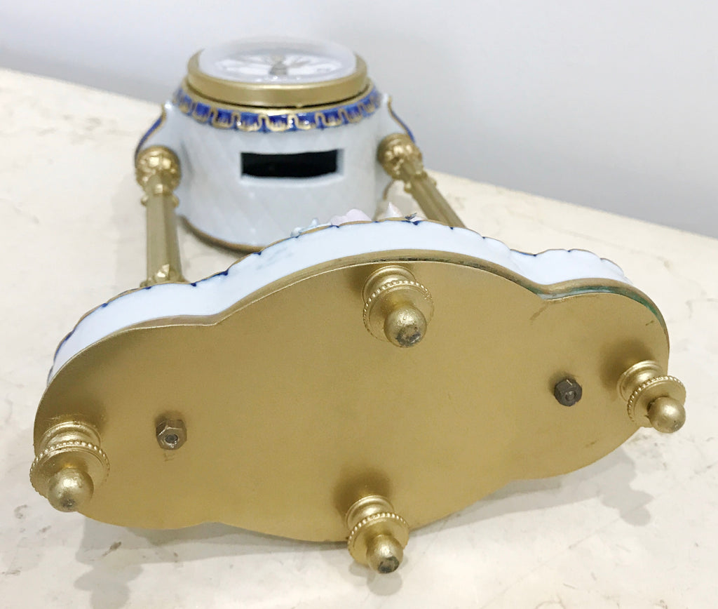 Vintage Italian Porcelain Mantel Clock | Adelaide Clocks
